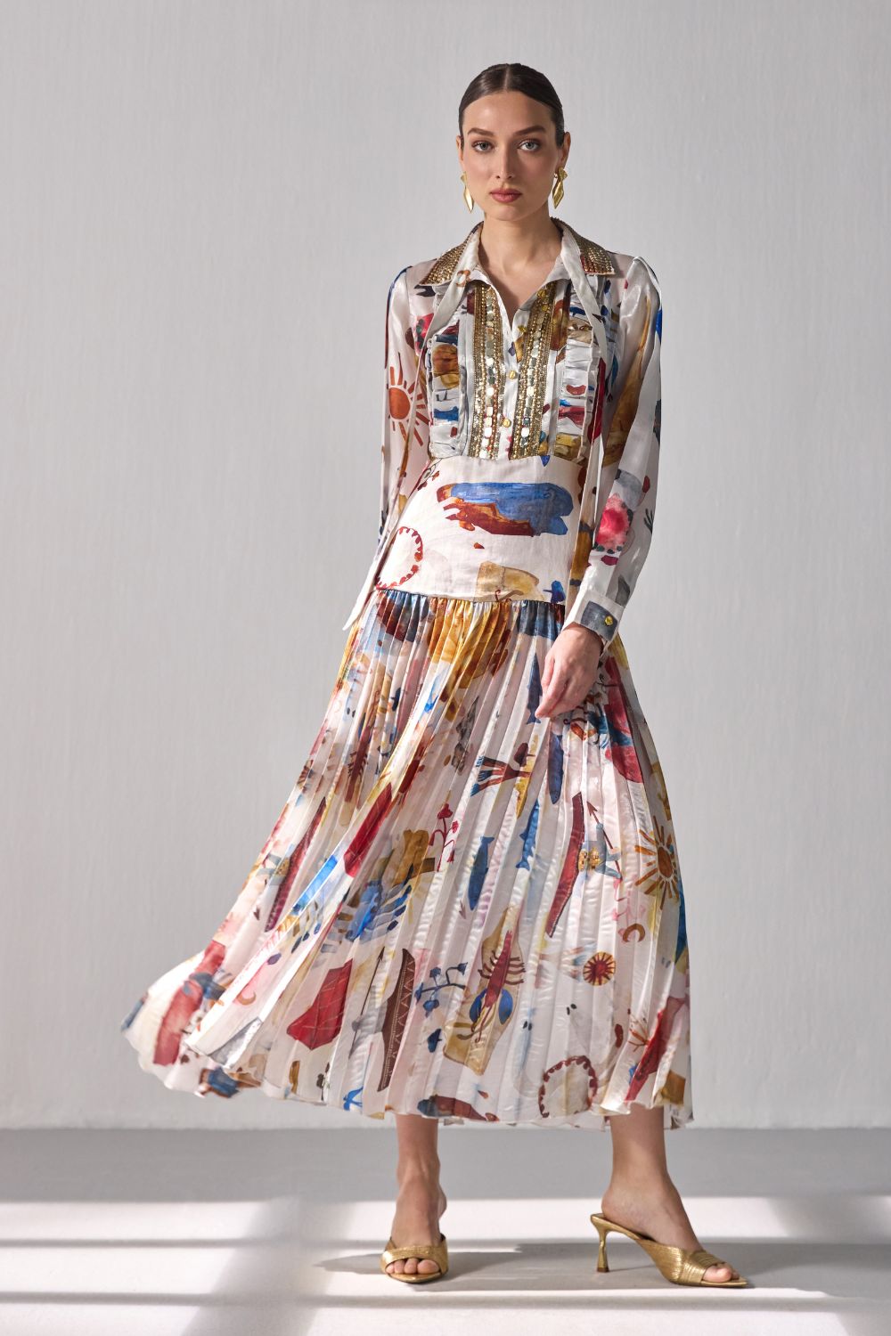 Bourbon Pleated Maxi Dress – ANI CLOTHING